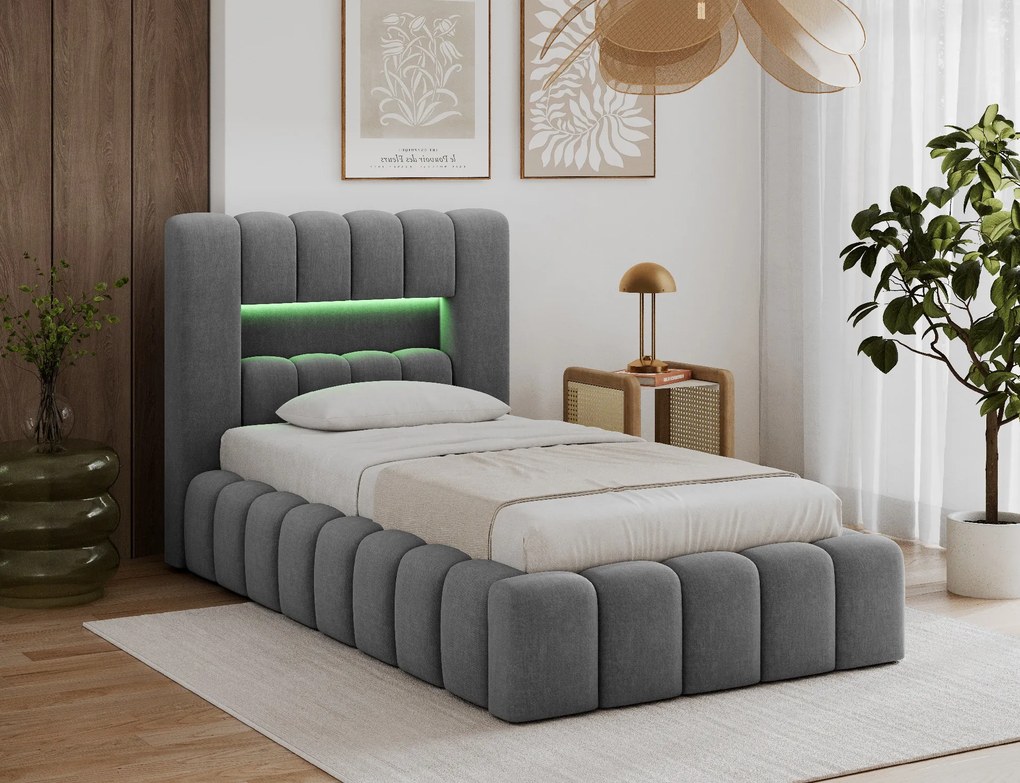 Postel Lamica 90x200 + Dřevěný rám/Standardní zdvih/kontejner