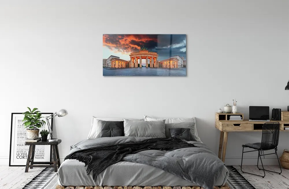 Obraz na skle Německo Brandenburg Gate 100x50 cm