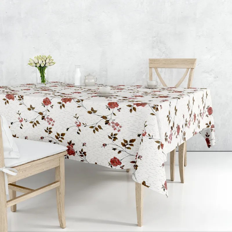 Ubrus PVC Mirabella 6980B - Květiny 140cm x 20m