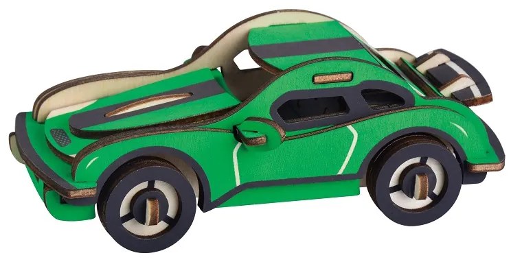 Woodcraft Dřevěné 3D puzzle Hurricane závodní auto