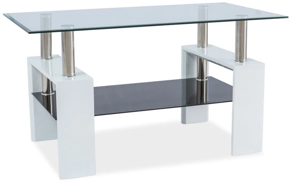 Casarredo Konferenční stolek LISA III - bílý lak