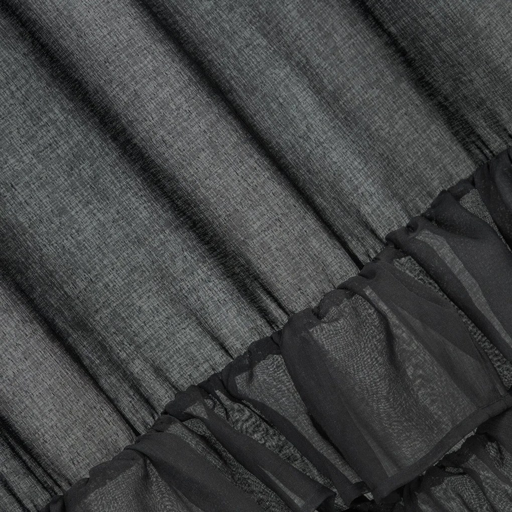 ZÁCLONA NA PÁSCE DOLLY 140X250 CM ČERNÁ