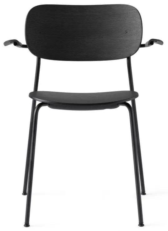Menu Židle Co Chair s područkami, black oak