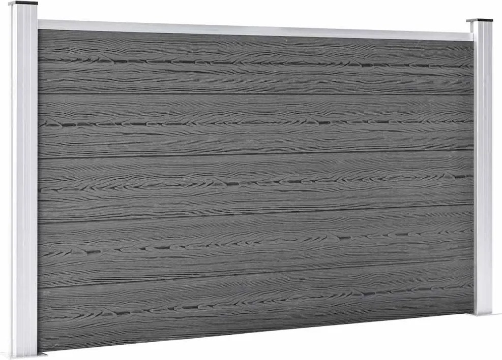 Zahradní plot WPC 872 x 106 cm šedý 3053250