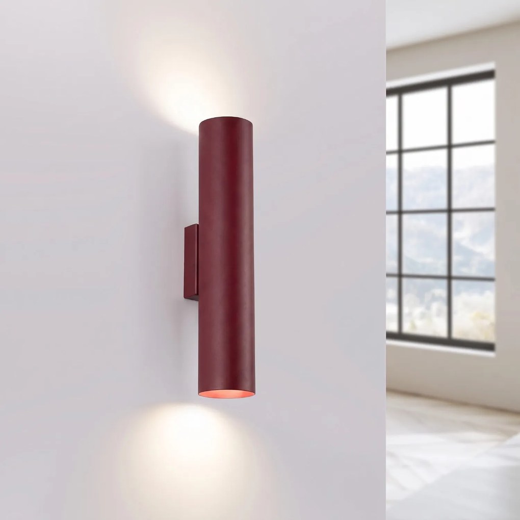 Sollux Lighting Nástěnné svítidlo LAGOS 2 bordó