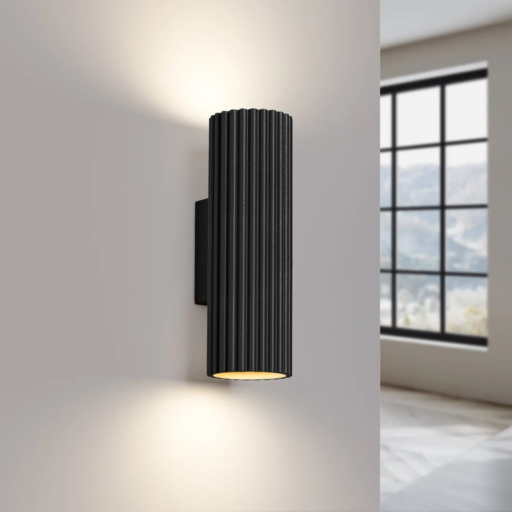Sollux Lighting Nástěnné svítidlo KARBON 20 Černá
