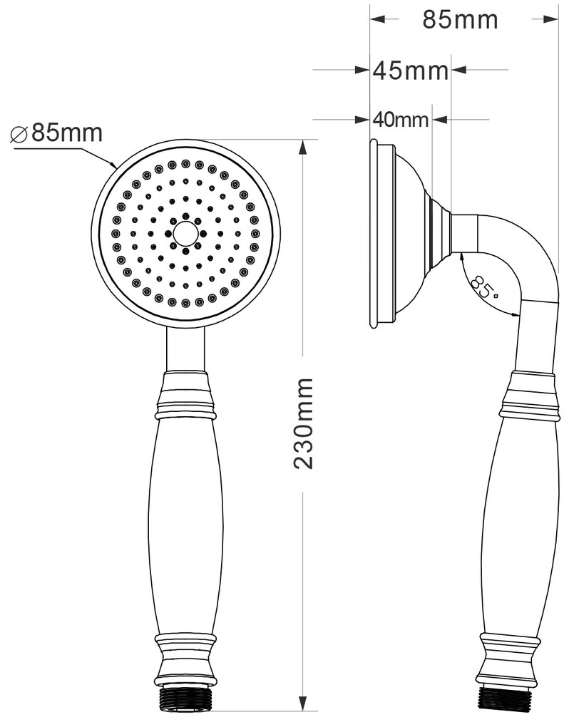 Sapho, DREAMART ruční sprcha, chrom, DOC148