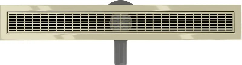 Mexen Flat 360° M33 otočný liniový odtok 50 cm, zlatý - 1533050-40