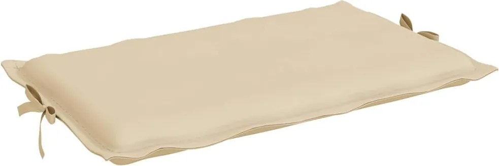 Poduška na lehátko béžová 186x58x4 cm oxfordská látka 314161