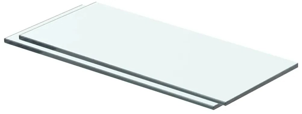 Policové desky 2 ks sklo čiré 40 x 12 cm 3051552