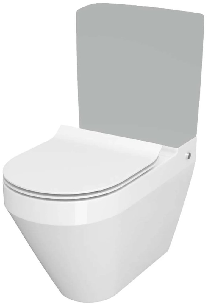 Cersanit Crea - WC kombi mísa se sedátkem SoftClose, vario odpad, CleanOn, bílá K114-023