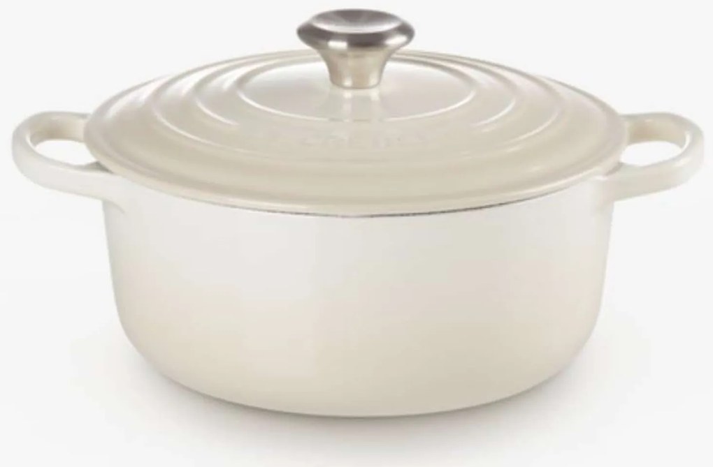Le Creuset Signature - Pekáč kruhový s poklicí, objem 2,4 l, meringue 21177207164430