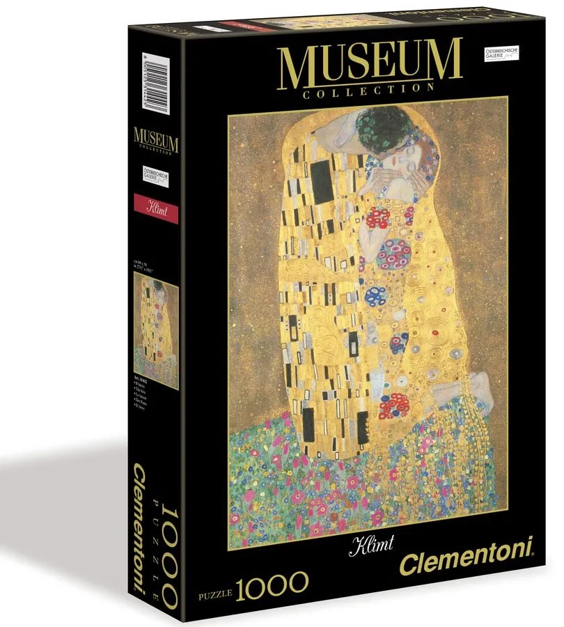 Clementoni - Puzzle Museum 1000 Klimt-Polibek