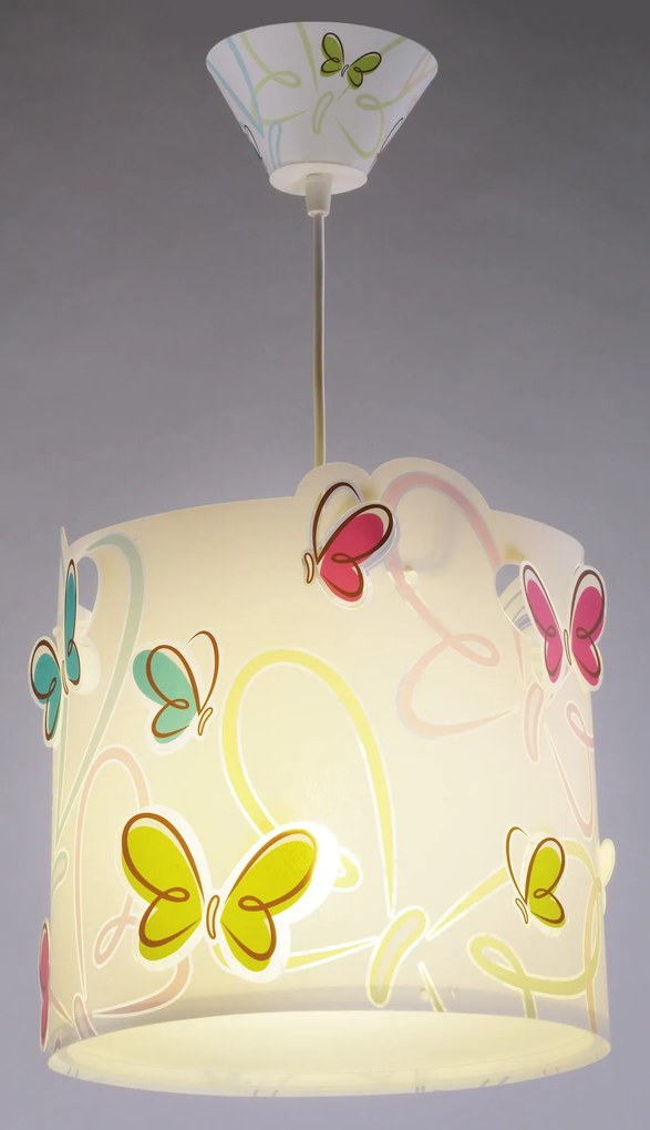 Dalber Butterfly 62142 dětské závěsné svítidlo