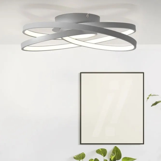 Brilliant G96894/22 Stropní LED svítidlo LABYRINTH šedé