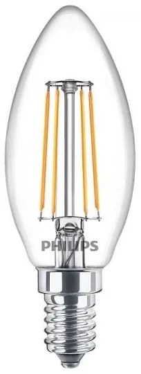 SADA 3x LED Žárovka Philips B35 E14/4,3W/230V 2700K