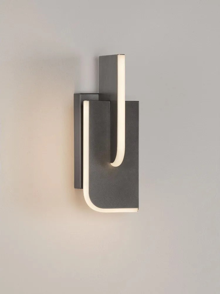 Světle šedé kovové LED stmívatelné nástěnné svítidlo Totem – Nova Luce