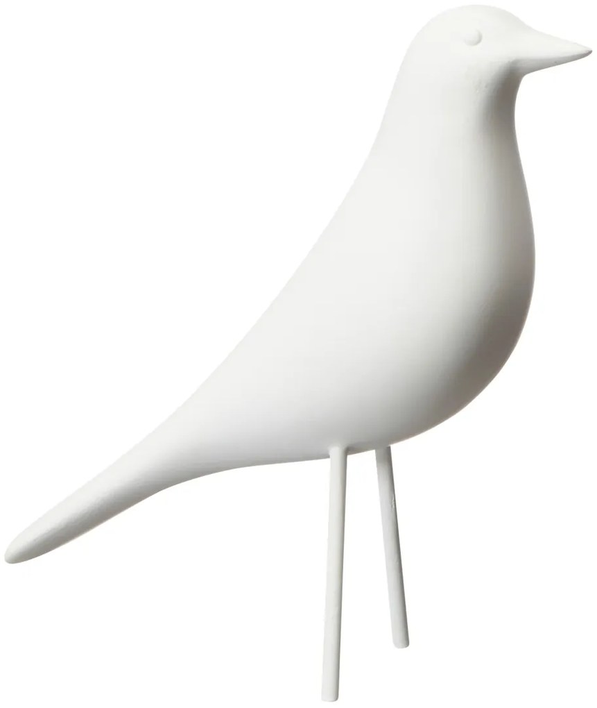 Dekorativní ptáček Bird White 16 cm Wikholm Form
