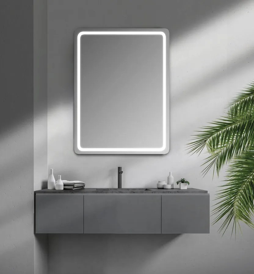 Sapho Sapho, Zrcadlo NYX s LED osvětlením 50x70cm, NY050