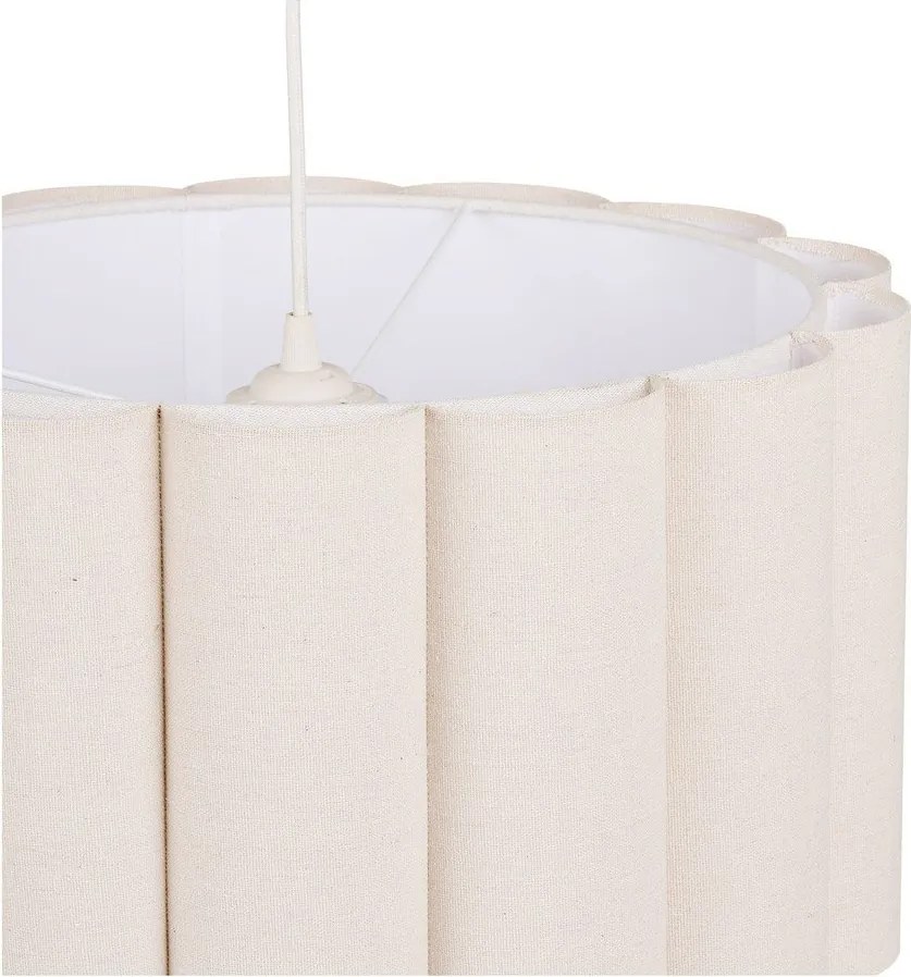 Béžové lněné závěsné svítidlo ø 45 cm Watton – House Nordic