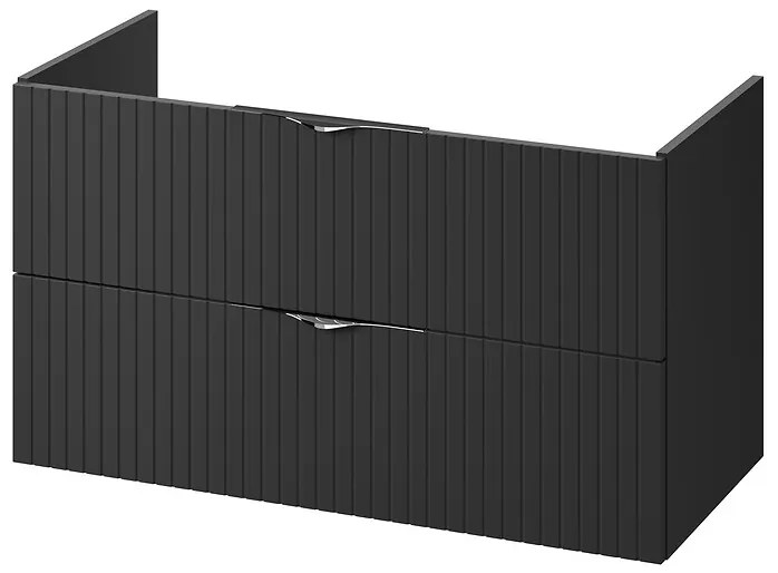 Cersanit Tirso, závěsná skříňka pod umyvadlo 994x447x572 mm, černá matná, S1017-012