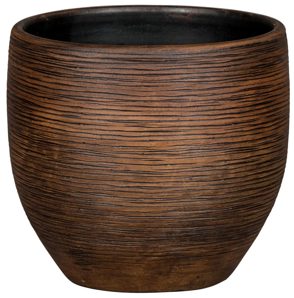 Le Havre Brown - Round Ø 14 cm / V 12 cm