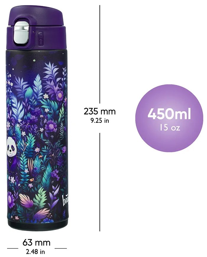 BAAGL - termoska Jungle Panda, 450 ml