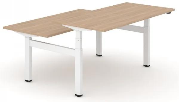 NARBUTAS - Elektricky stavitelný dvoumístný stůl MOTION 140x168 - 3 segmentová podnož