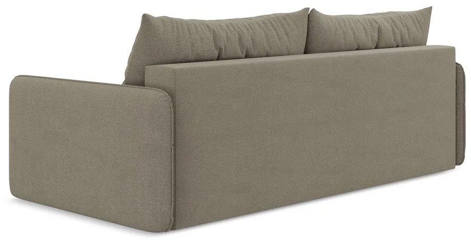 Béžová rozkládací/s úložným prostorem pohovka 216 cm Nanea - II. jakost – Makamii