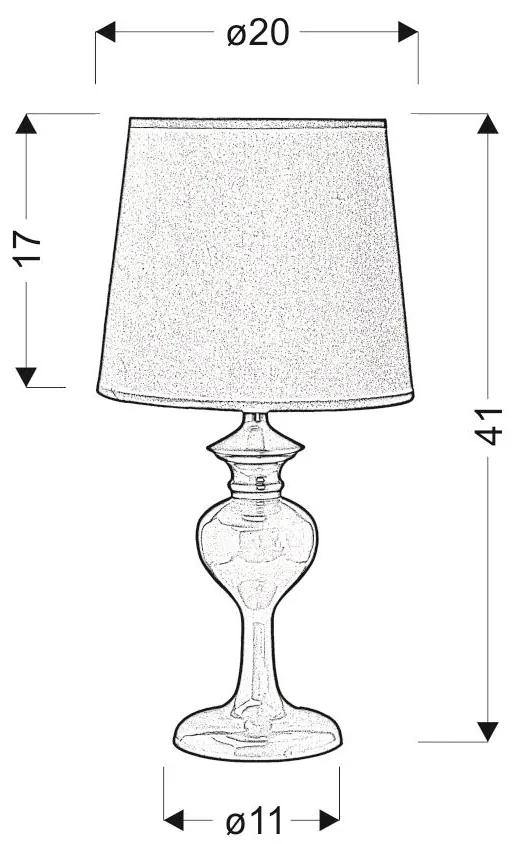 Stolní lampa BERKANE Candellux Oranžová