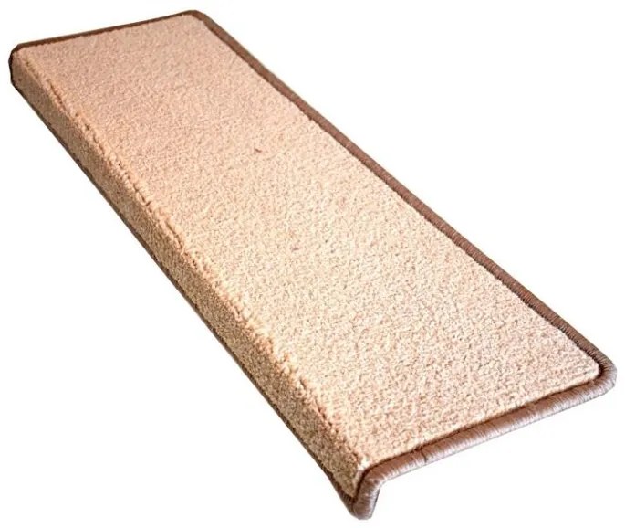 Vopi Nášlapy na schody Eton béžový obdélník, samolepící - 24x65 obdélník (rozměr včetně ohybu)