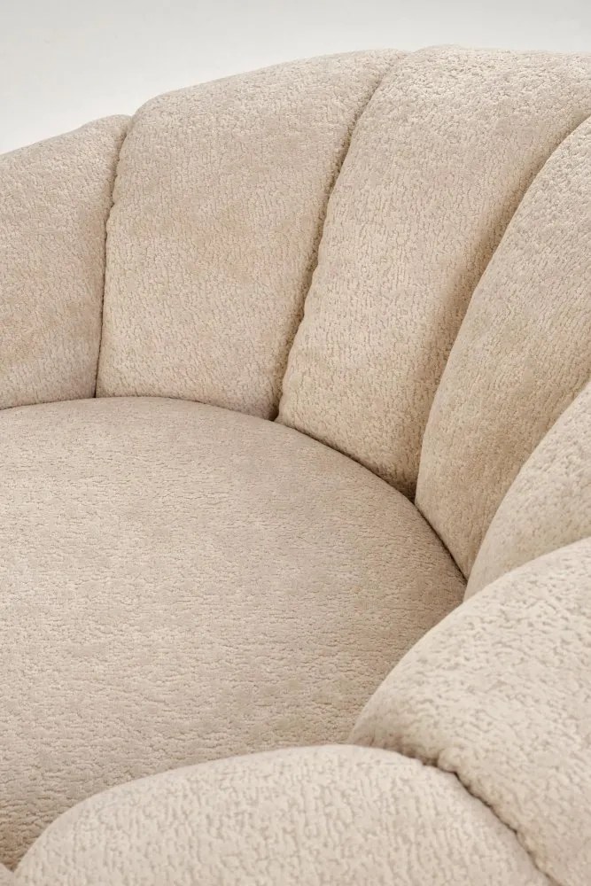 Designové křeslo GASPAR II — látka, béžová