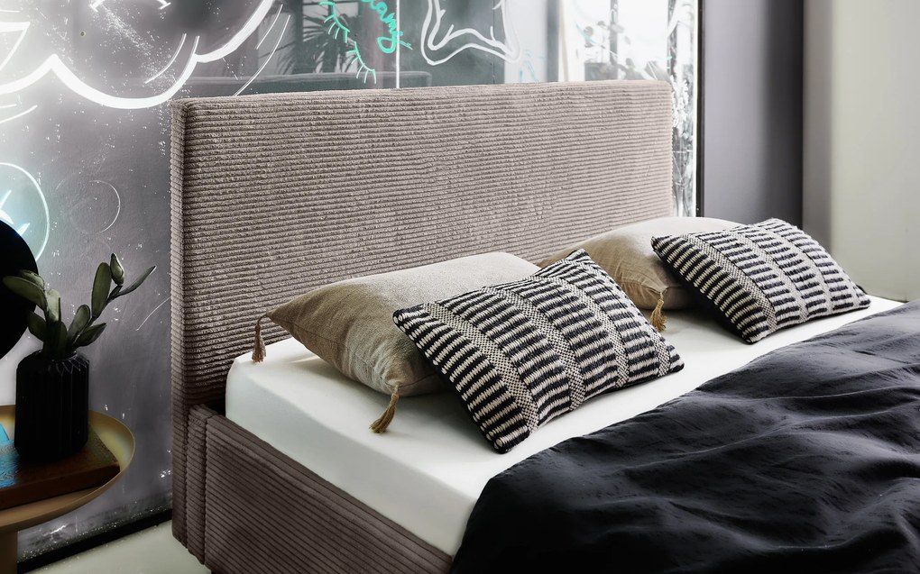 MEISE MÖBEL Čalouněná postel AVOLA 140x200cm taupe 2156-10-3000