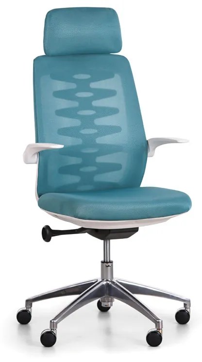 Kancelářská židle se síťovaným opěrákem SITTA WHITE, zelená