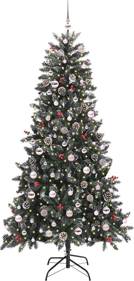 Umělý vánoční stromeček Zelená 210 cm PVC, plast a ocel 3395894