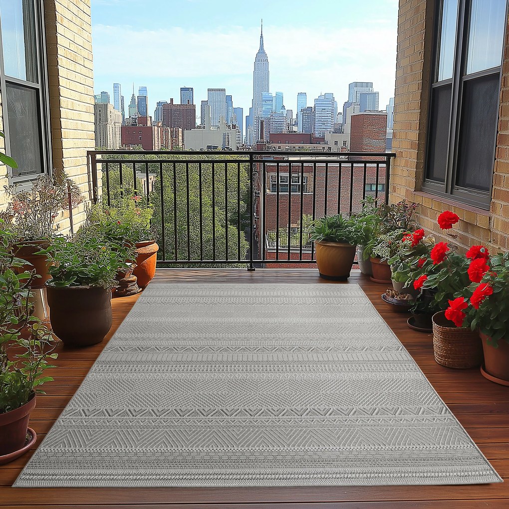 Kusový koberec Desert 1303 grey - na von aj na doma, 240x340, šedá, chodba / predsieň, Ayyildiz