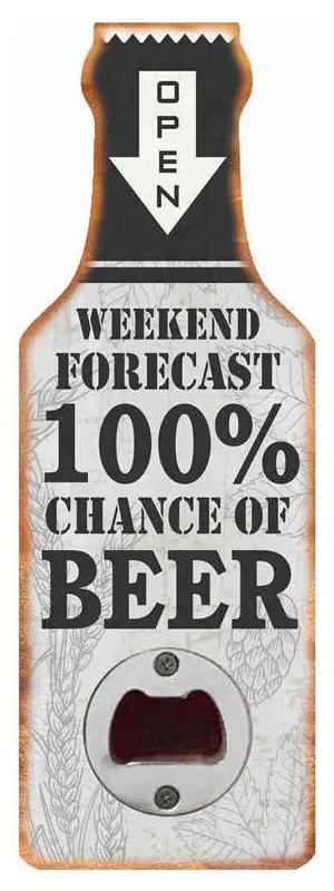 Otvírák na lahve 100% Chance Of Beer