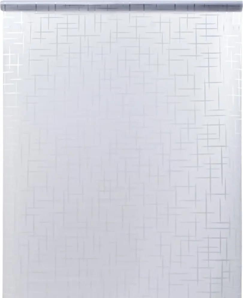 vidaXL Okenní fólie matná ový vzor 90 x 500 cm PVC [155840] Barva: Proužek