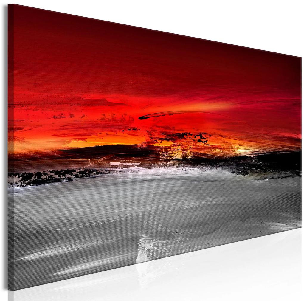 Obraz - Crimson Landscape - jednodílný úzký 150x50