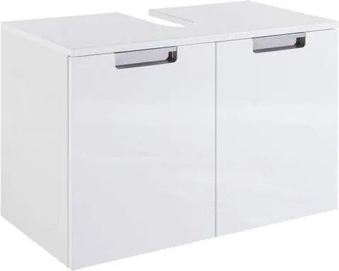XXXLutz SKŘÍŇKA POD UMYVADLO, bílá, bílá, 65,0/46,5/35,0 cm Voleo - Koupelnové série - 000865005309