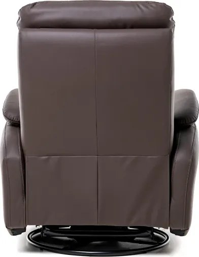 Kožené houpací křeslo s elektrickým polohováním ELEGANT 1, krémová