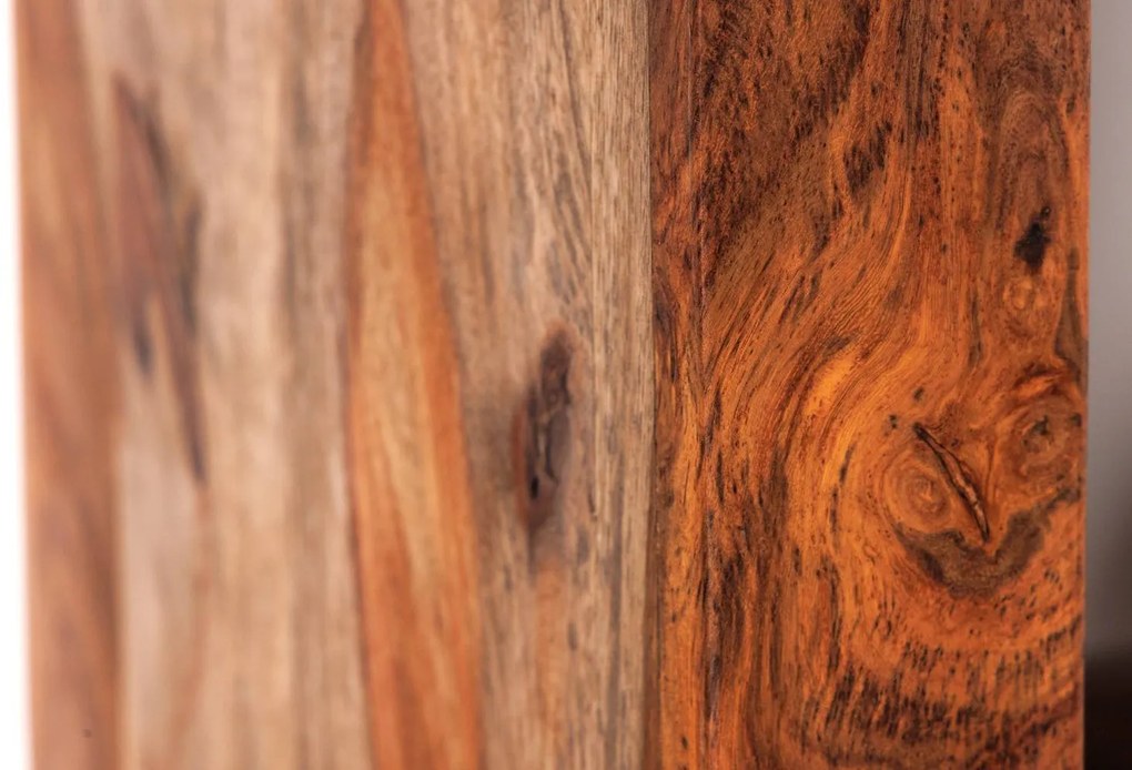 Designový regál Timber 180 cm Sheesham kouřový