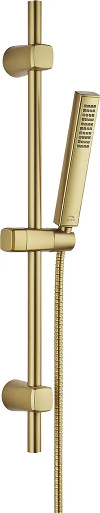 Laveo Pola, sprchový sloup 70cm s ruční sprchovou hlavicí, zlatá matná, LAV-NAP_G1AB