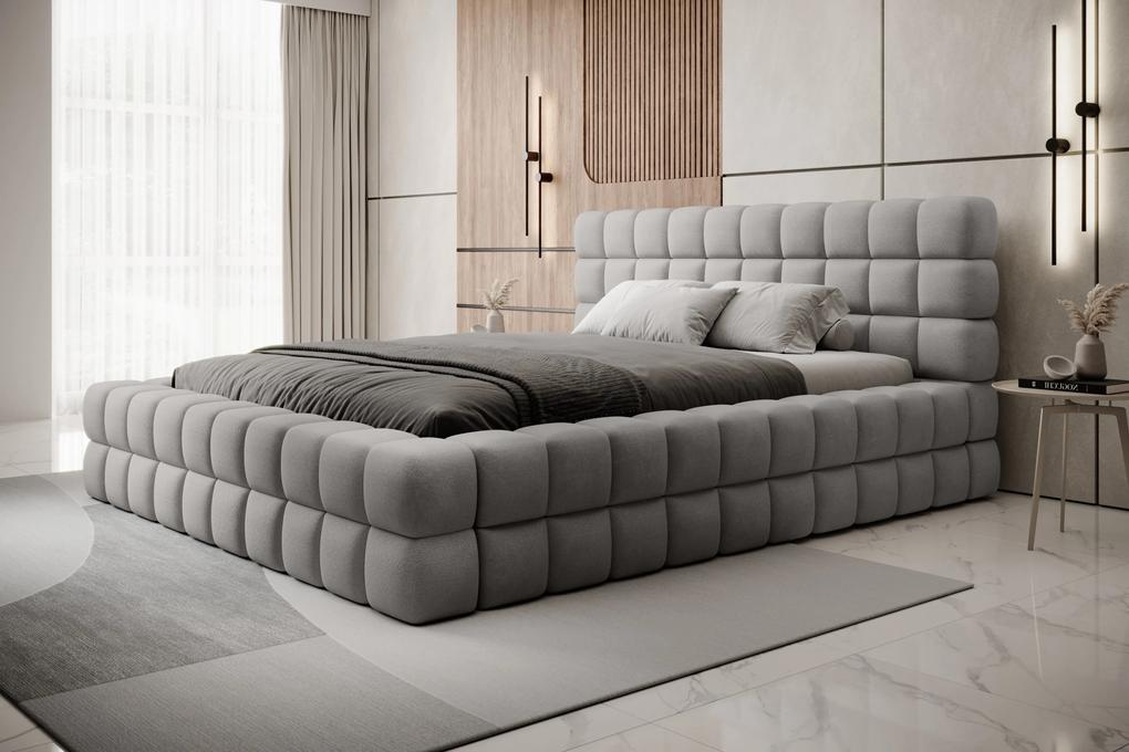 Eltap Čalouněná postel Dizzle Materiál a barva potahu: Royal 01 - bílá, Rozměry (cm): 160x200