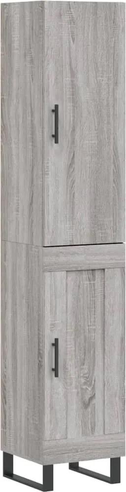 Skříň highboard šedá sonoma 34,5 x 34 x 180 cm kompozitní dřevo 3199135