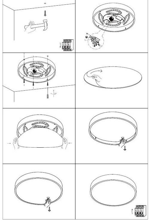 TOP LIGHT Světlo nástěnné-stropní Metal H 40C, Černá