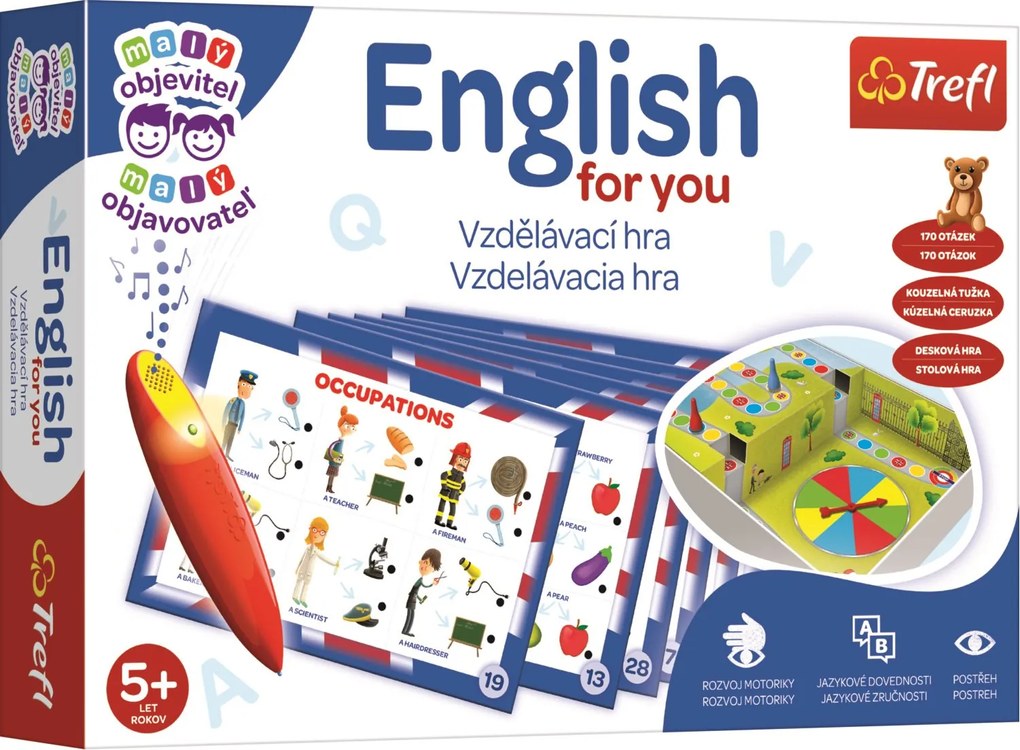 Trefl malý objevitel: english for you + magické pero