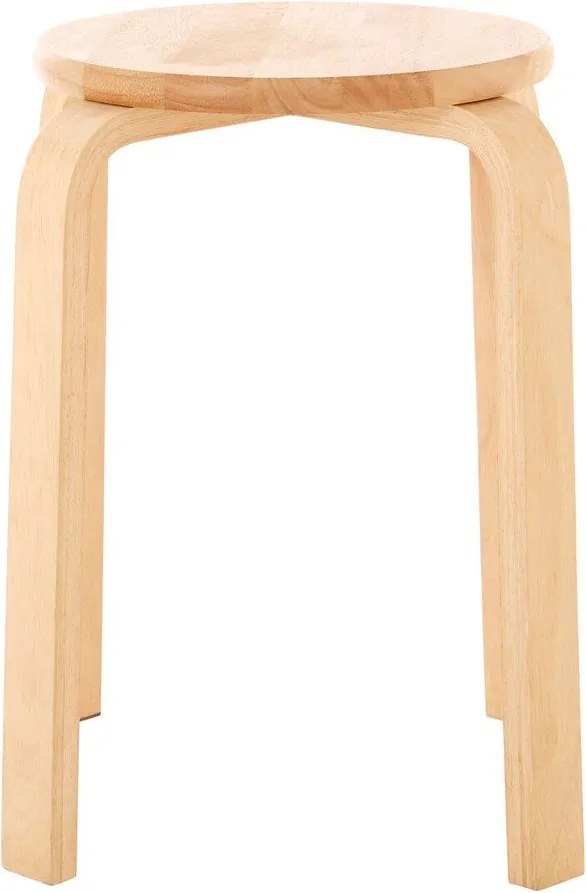 Stolička z kaučukového dřeva v přírodní barvě Heva – Premier Housewares