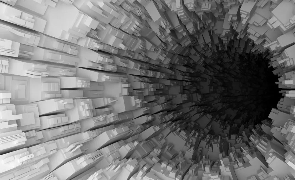 Fototapeta Abstraktní Tunel 3D Omyvatelný vlies 104x70.5