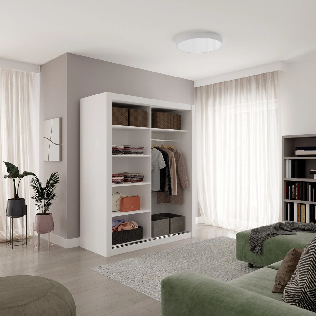 ADRK Furniture Posuvná skříň MORELL 160 SW-MLL-160-W
